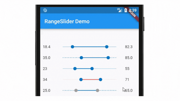 Material Range Slider For Flutter Flutter4u